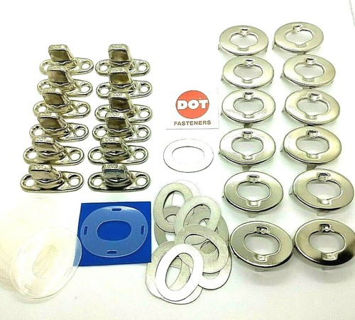 DOT 6mm KIT Twist Lock Common Sense Turn Fastener Eyelets boat canopy ...