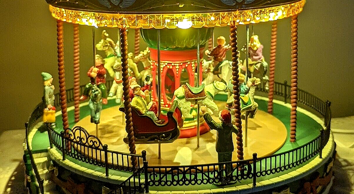 Lemax Santa Carousel Christmas Decoration - 34682 for sale online | eBay