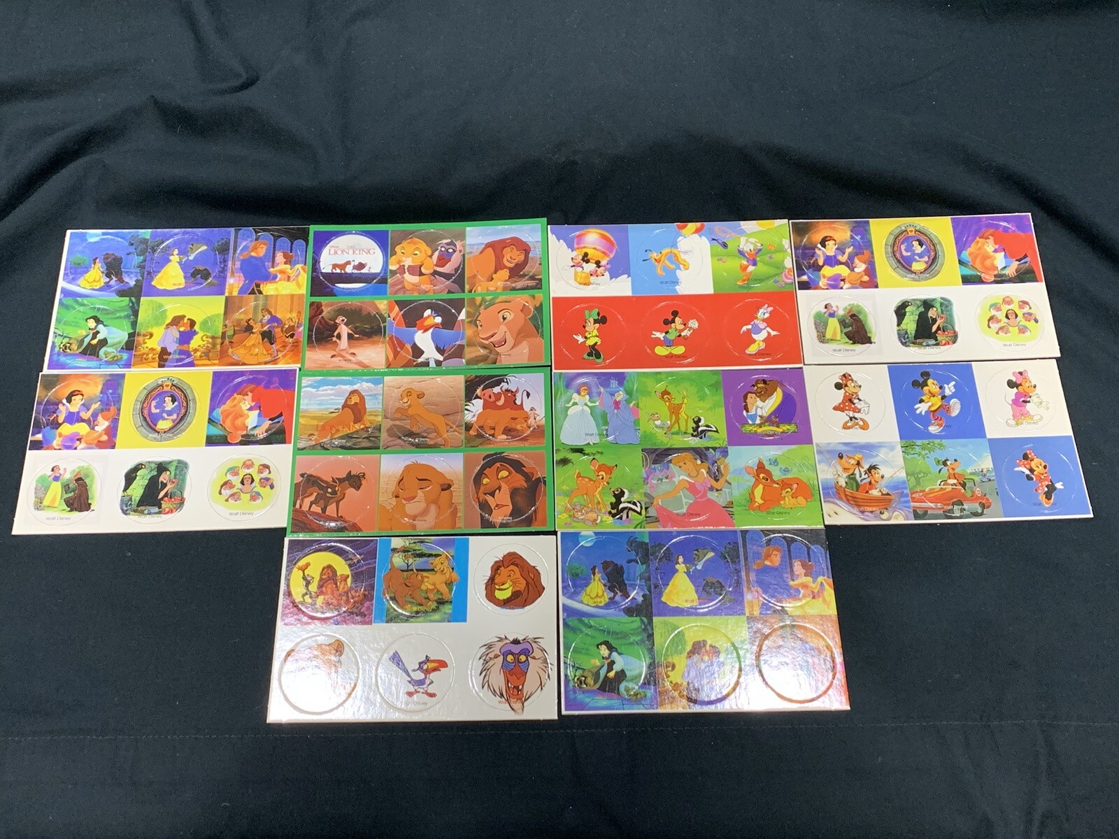 Vintage Lot of 60 Unpunched Cardboard Pogs Disney Mickey Snow White ...