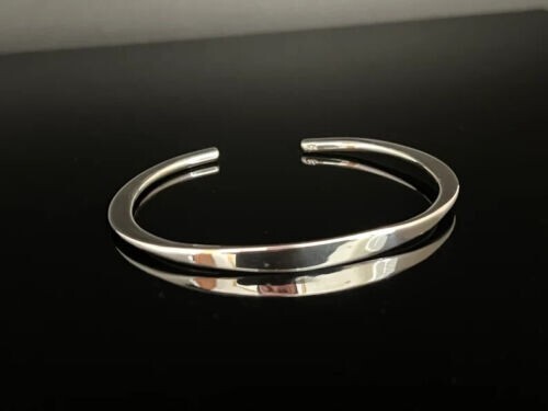 Gorgeous Plain Cuff 18 Gram 925 Sterling Silver Adjustable Bracelet ...