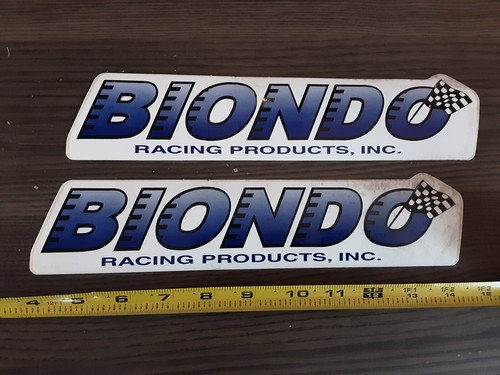 Lot of 2 BIONDO Racing Products Decals Stickers NHRA Nascar Hot Rod ...