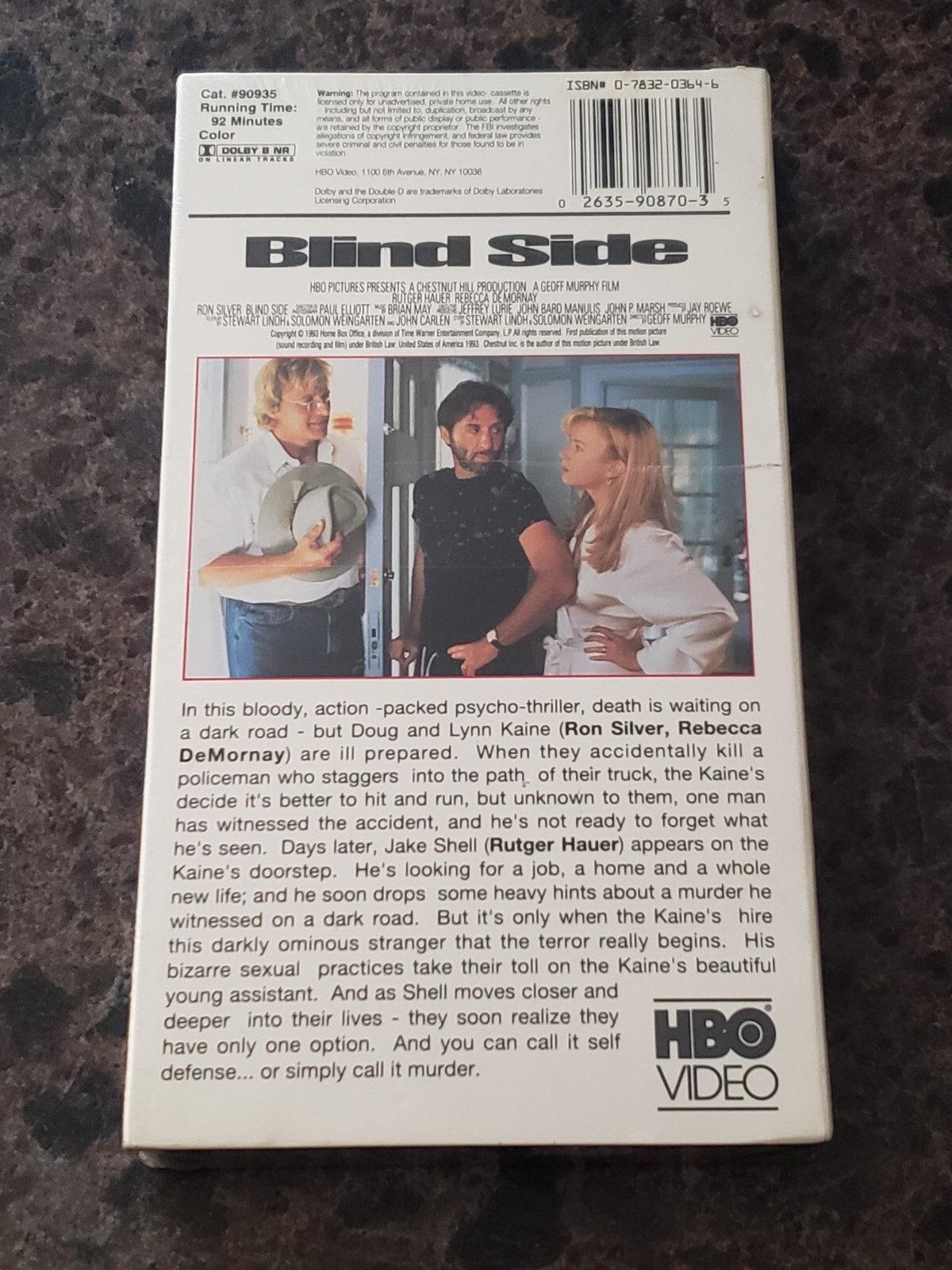 Blind Side (VHS, 1993, Unrated Version) for sale online | eBay