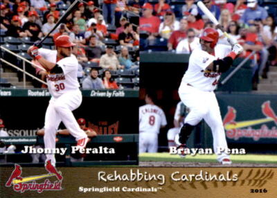 2016 Springfield Cardinals SGA Sysco 35 Jhonny Peralta Brayan Pena ...