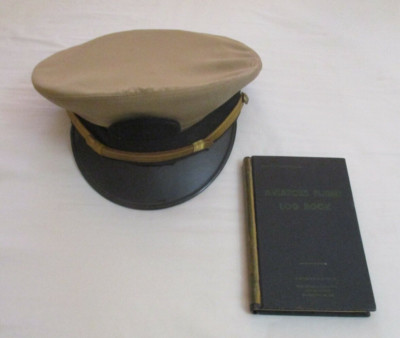 Named US Navy Officer Combination Cover Aviators Pilot Flight Log Book ...