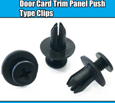10x Clips For Toyota & Subaru Door Card Trim Panel Push Type Fastener ...