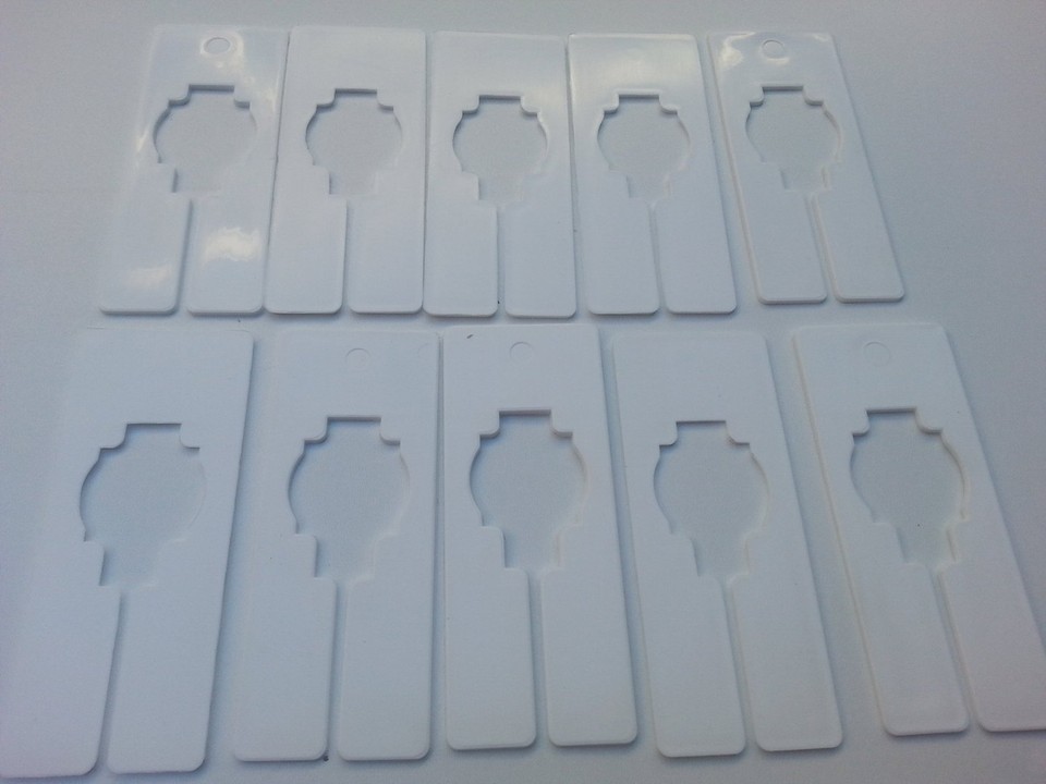 Plastic 100 Blank Rectangular Size Dividers for Retail Clothing Racks ...