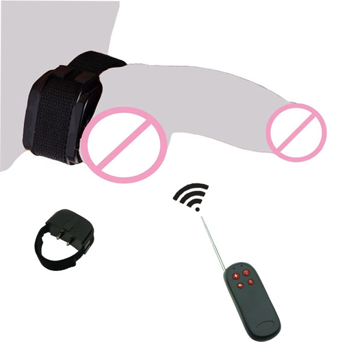 Male E-stim Remote Control Electri Shock Ring Chastity Belt Scrotum ...