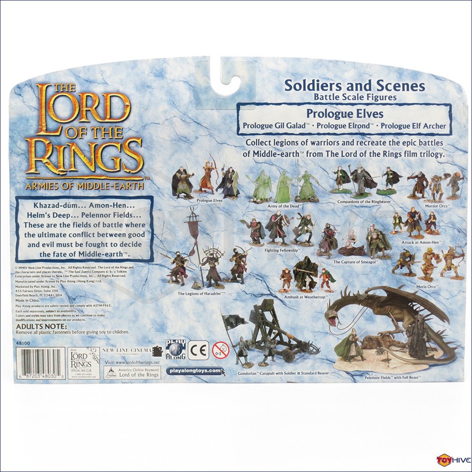Lord of the Rings - Prologue Elves - soldiers and scenes 3 figure pack ...