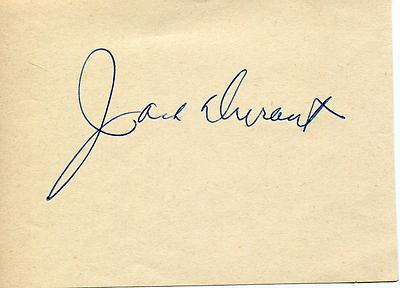 JACK DURANT 1930'S & 40'S ACTOR IN FOUR JACKS & A JILL SIGNED PAGE ...