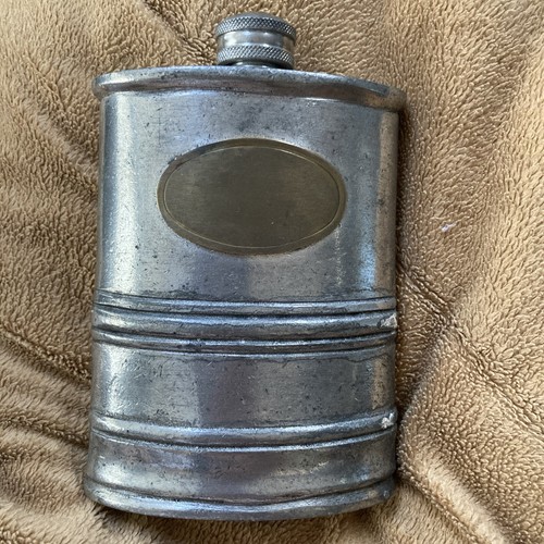 Heavy Pewter - 6 Ounce Hip Flask - No Plate Inscription - Marked 95 ...