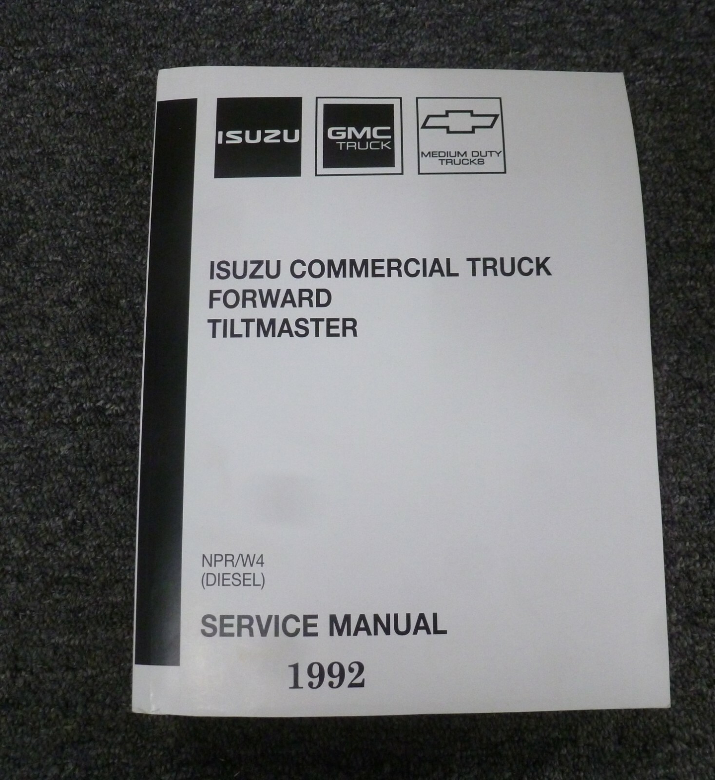 1992 GMC W4 Diesel Forward Tiltmaster Truck Shop Service Repair Manual ...