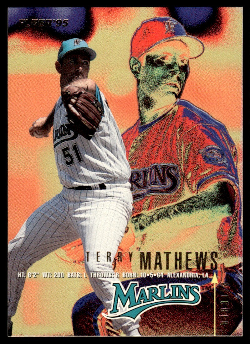 1995 Fleer #337 Terry Mathews Florida Marlins | eBay
