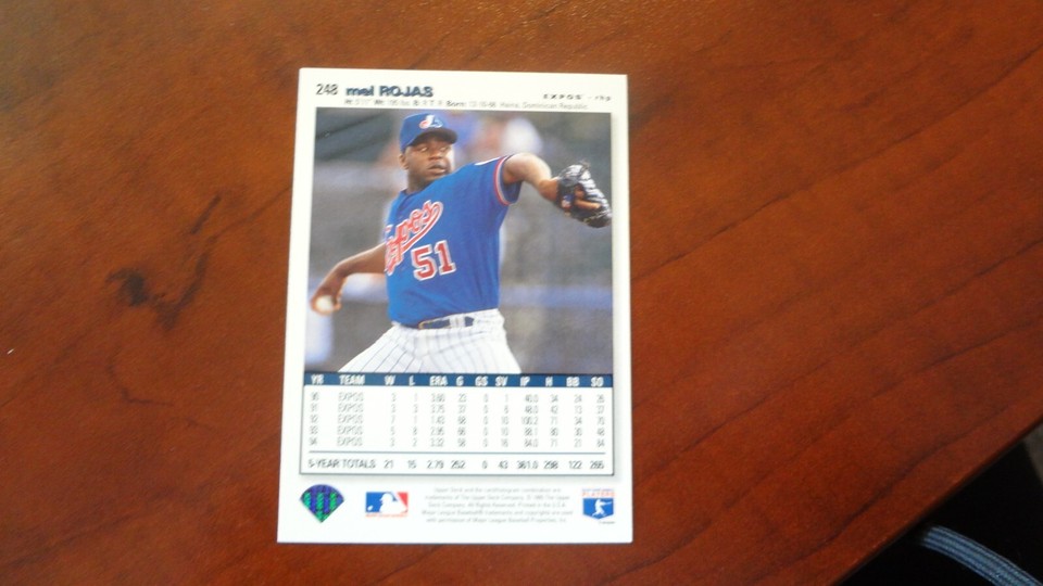1995 UPPER DECK COLLECTOR'S CHOICE #248 MEL ROJAS BASEBALL CARD | eBay