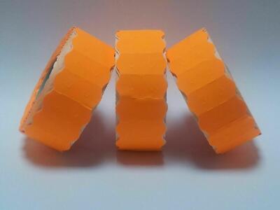 Price Gun Labels Fits Jolly JS14/JS16 24,000 FL. Orange Wavy 26mm x ...