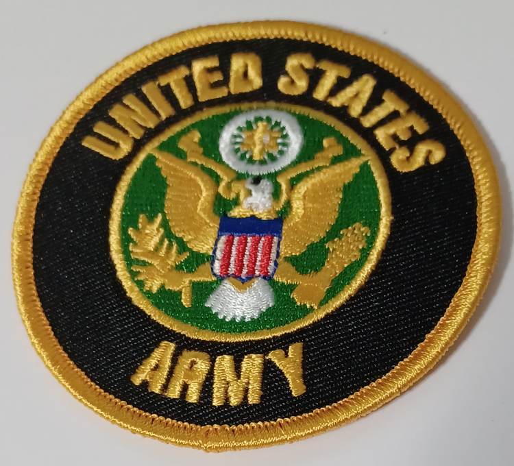 US ARMY "U S ARMY" 3 inch round patch Sew/Iron on | eBay