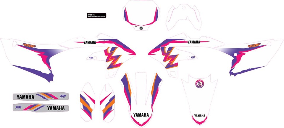 D'Cor Visuals 1993 YZ Retro Complete Graphics Kit (20-50-337) | eBay ...