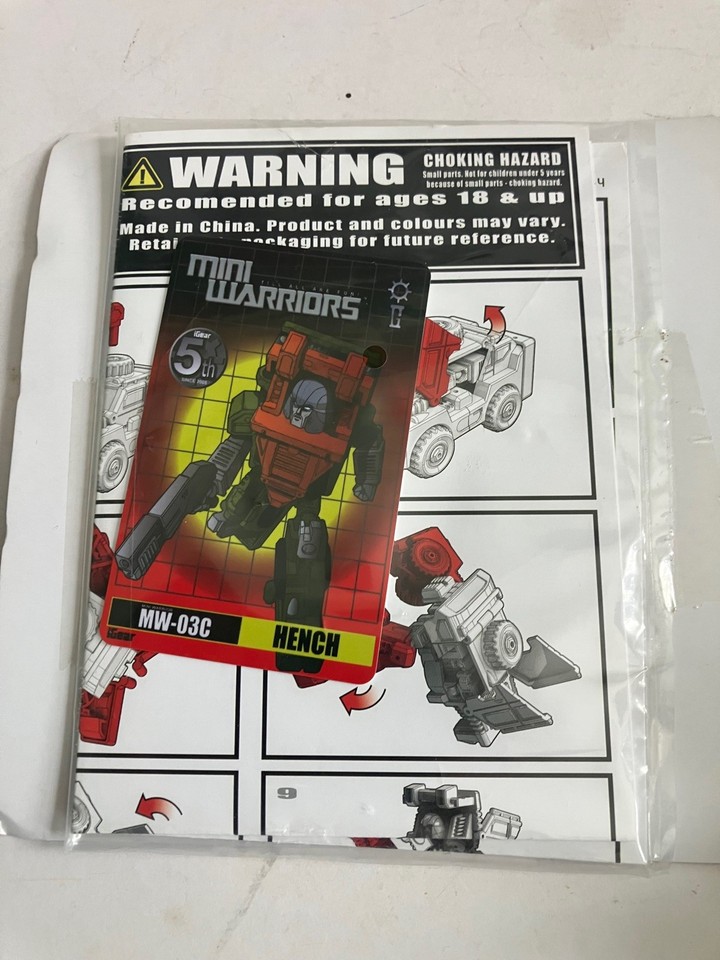 Transformers: iGear - Mini Warriors MW-03 Hench AKA Brawn | eBay UK