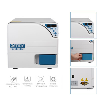Getidy 23L Dental Digital Steam Autoclave Sterilizer JCH-23 with Drying ...