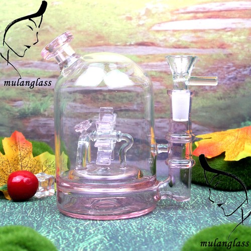 5.5′′ Mini Pink Girly Glass Water Pipe Windmill Perc Bong Smoking Pipes ...