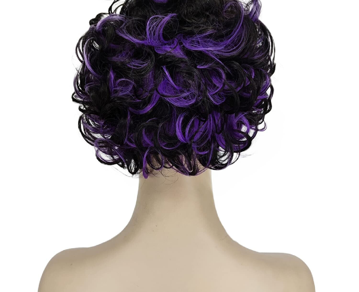 Juziviee Purple Black Braid Party Wig theatrical stage cute adult ...