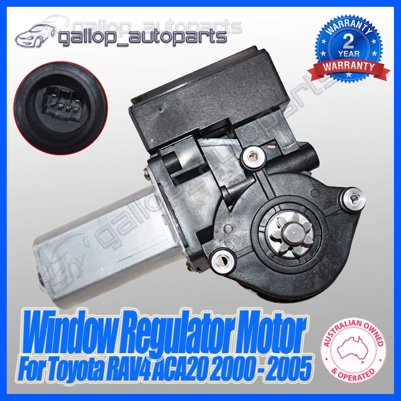 Window Regulator Motor For Toyota RAV4 ACA20 2000-2005 Front Right RH ...