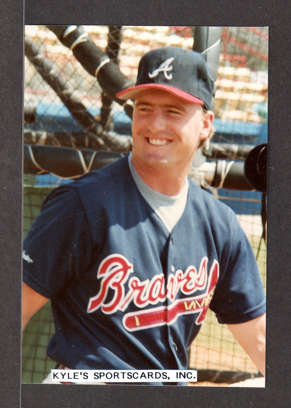 Tommy Gregg ATLANTA BRAVES UNSIGNED 4 x 5-7/8 COLOR ORIGINAL SNAPSHOT ...