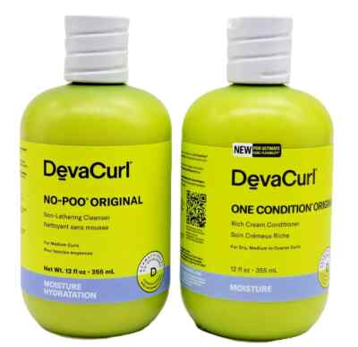 DevaCurl No-Poo Original Zero Lather Cleanser & One Condition Original ...
