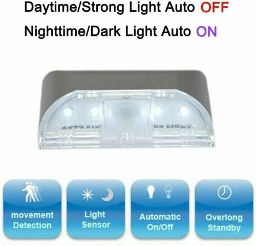 LED Sensor Light Auto PIR Infrared Wireless Keyhole Motion Detection ...