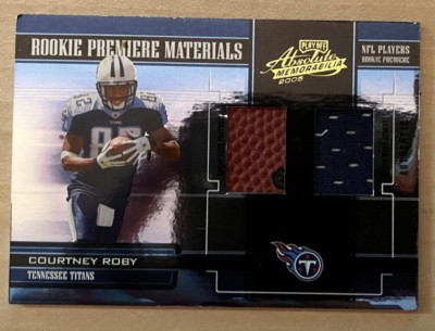 2005 Playoff Courtney Roby Ball/ Jersey Card 334/750 | eBay