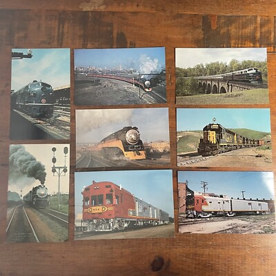 Vintage Steam And Diesel Engine Jumbo Postcards of Locomotives | eBay