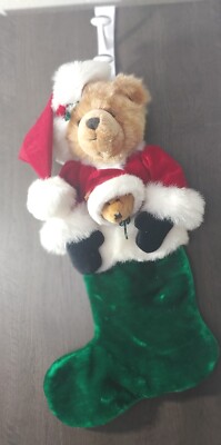 CWC PLUSH FAUX FUR MAMA BABY BEAR CHRISTMAS STOCKING PLUSHY | eBay