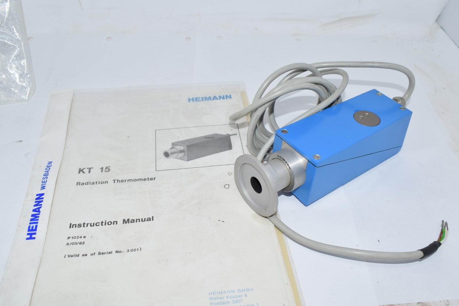 Heimann KT15 Infrared Thermometer Radiation Nr. 3809 With Manual for ...