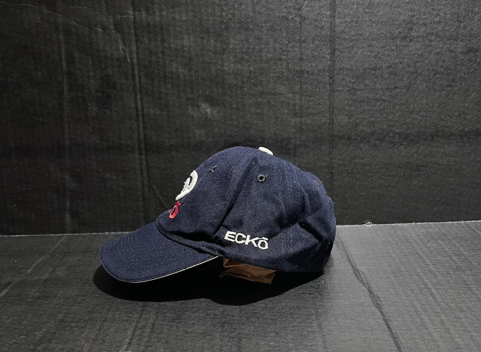 VINTAGE Ecko Hat Cap Mens Strapback Blue 90s Hip Hop Rap Ryno Logo ...