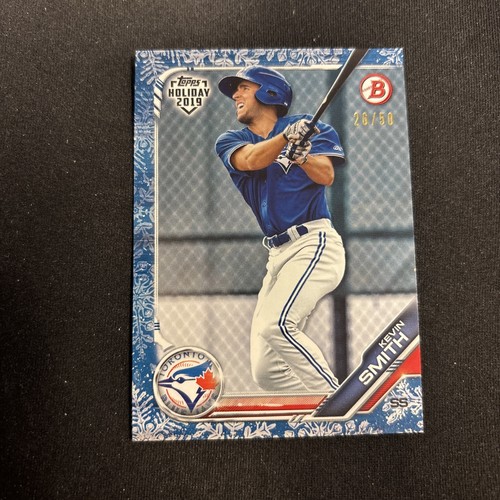 2019 Topps Holiday Bowman - Kevin Smith #TH-KS White Snow Prospects /50 ...