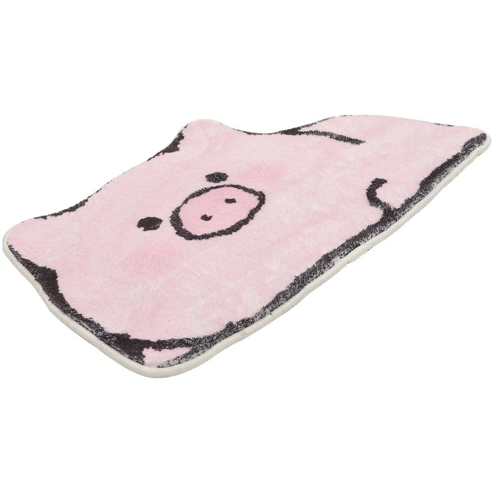 Cartoon Pig Floor Mat Water Absorbent Bathroom Rug Home Non-slip Bath ...