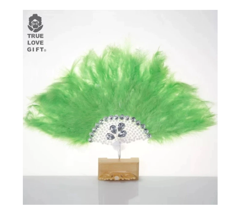 Feather Hand Fan Handmade Luxurious Spanish Dance Lace Feather Fans for ...