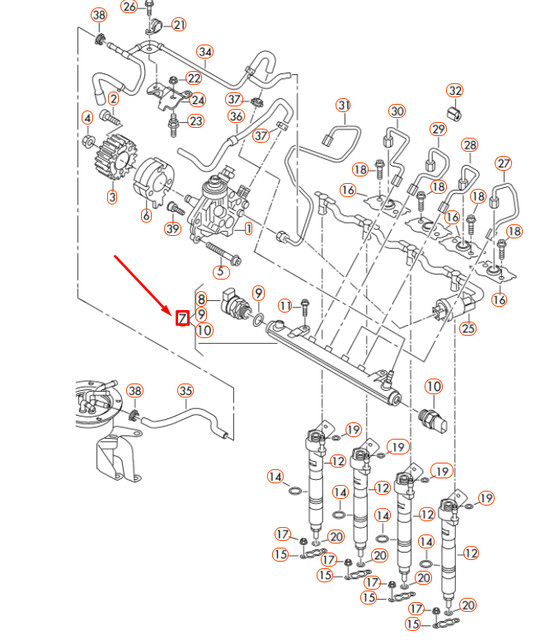 Audi A3 Fuel Rail Sensors 2.0 TDI 03L130089 for sale online | eBay