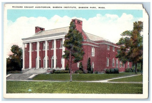 c1930's Richard Knight Auditorium Babson Institute Babson Park MA ...