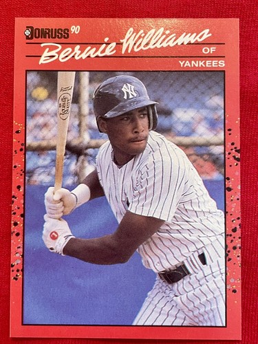 1990 Donruss Bernie Williams Rookie 689 ERROR CARD NO DOT AFTER INC ...