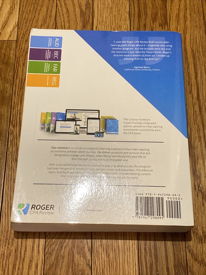 Roger CPA Exam Course Review Book: Audit And Attestation | eBay