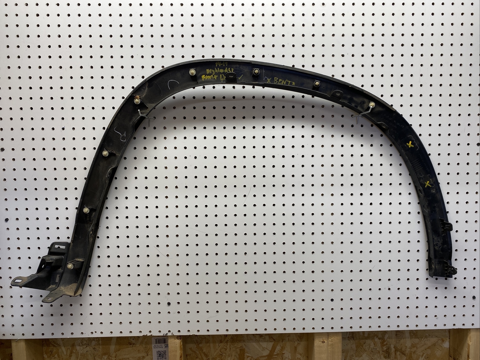 OEM Toyota 2014 - 2019 Highlander Front Left Fender Flare Molding 75086 ...