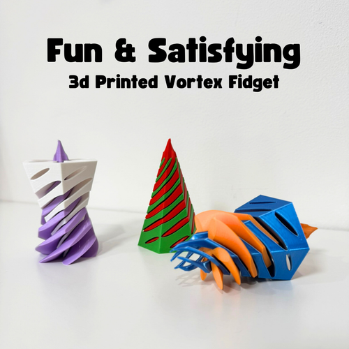 FUN & Satisfying Impossible Vortex Passthrough Fidget - 3d Printed ...