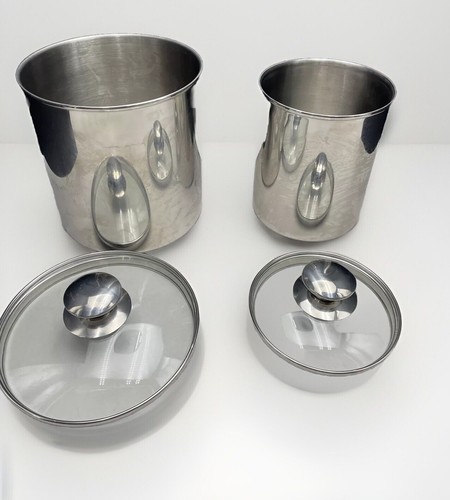 Furio Large & Small stainless Steel Canisters Canister Set Airtight ...