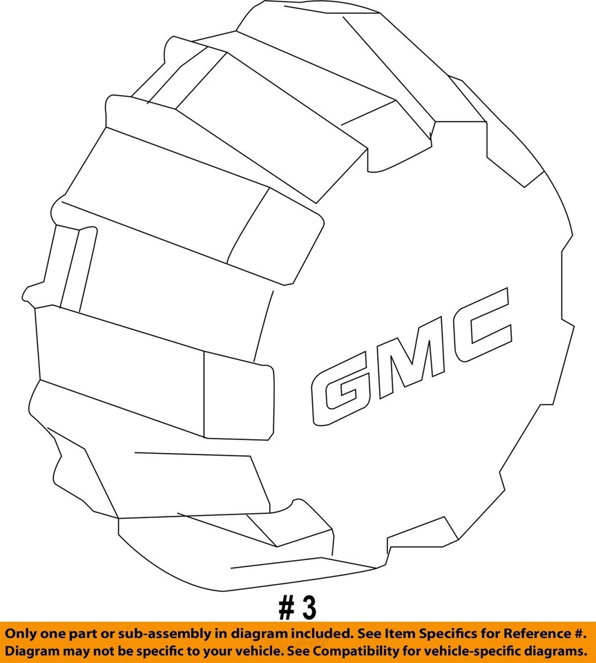 GM OEM 16-19 Sierra 2500 HD,Sierra 3500 HD Wheels Covers Trim-Hub Cap ...
