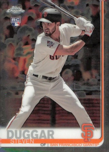 2019 Topps Chrome #150 Steven Duggar RC San Francisco Giants Baseball ...