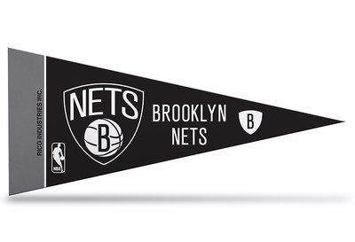 Brooklyn Nets NBA Mini Pennant 9"x4", New, Felt, Made in USA banner ...