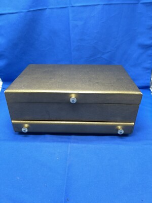 Vintage Large Lady Buxton Jewelry Box Case Gold, Velvet WORKS | eBay