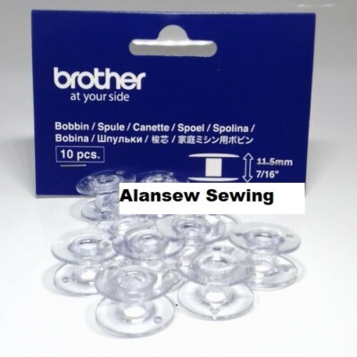 DOMESTIC SEWING MACHINE BOBBINS x 10 x XA5539151 SFB SA156 for BROTHER ...