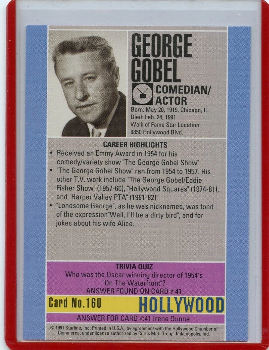Georges Gobel 1991 Song Of The Day: George Gobel, “Are You A