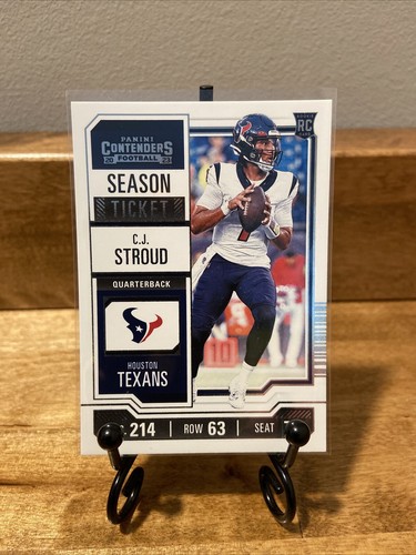 CJ STROUD 2023 Panini Contenders Season Ticket Base Rookie RC #40 ...